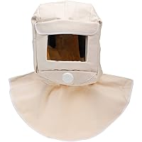 White Color Sand Blasting Hood Canvas Shawl Cap Sandblaster Mask Anti ...