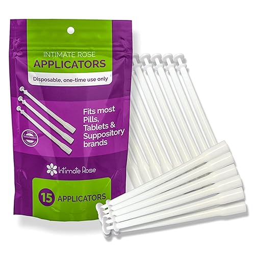 Intimate Rose 15 Count Vaginal Suppository Applicator - Fits Most Boric ...
