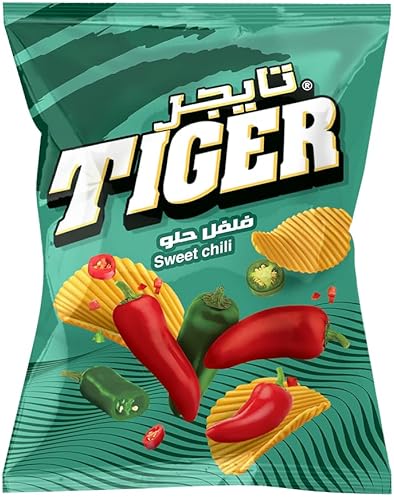 Tiger Sweet Chili Flavor Potato Chips 150g – Sweet and Spicy Flavored ...