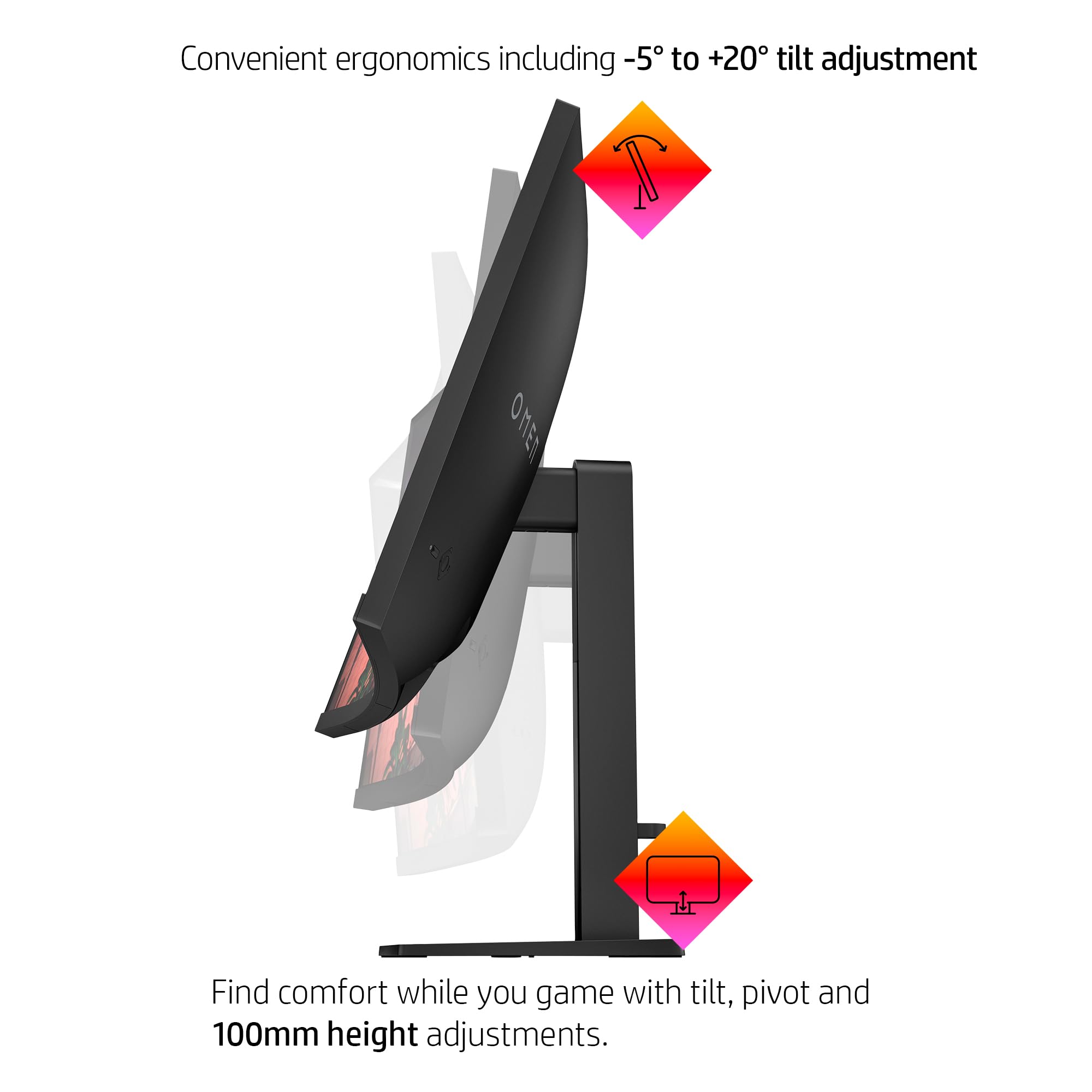 Mua OMEN 32c QHD 165Hz Curved Gaming Monitor, QHD Display (2560 x 1440 ...