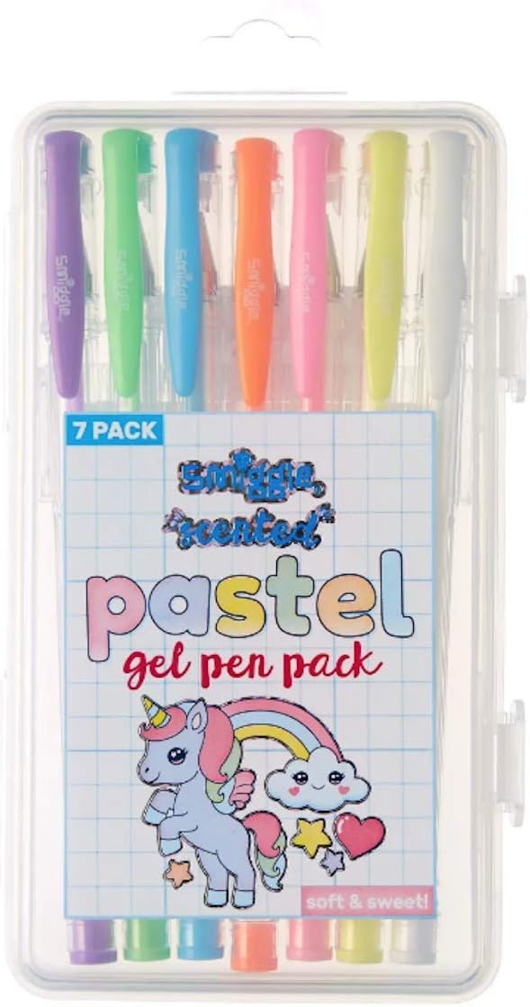 Smiggle Gel Pen Pack x7 Pastel Colour Scented Pens – BigaMart
