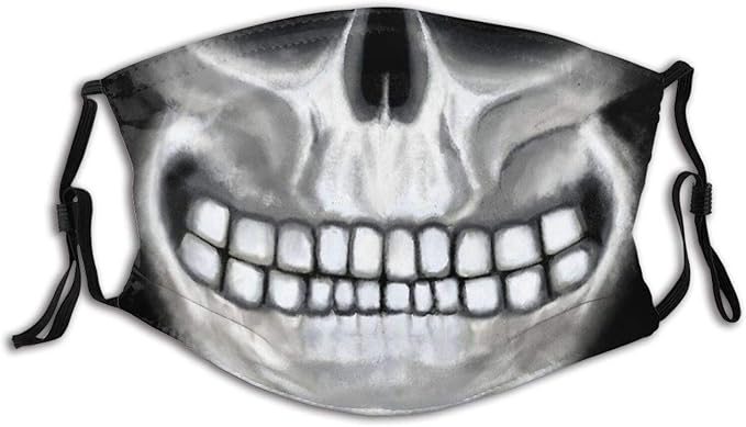 Skull Face Mask, Black Skull Face Mask Unisex Balaclava Washable ...
