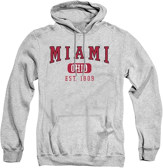 Miami University Official Established Date Unisex Adult Pull-Over ...
