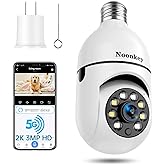 Amazon.com : adorcam Light Bulb Security Camera: 2K WiFi Wireless E27 ...