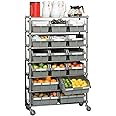 Seville Classics Commercial 7-Tier NSF 16 Bin Rack Steel Wire Shelving ...