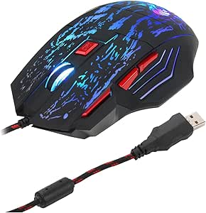 TTETTZ Gaming Mouse Repair Parts PC Accessories 5500DPI Multi Color ...