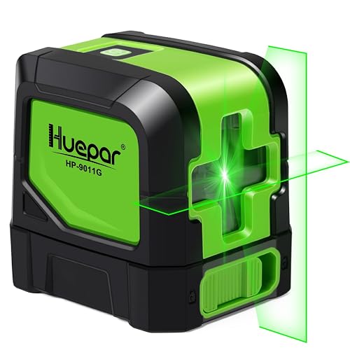 Huepar Laser Level, 100Ft Self Leveling Green Cross Line Laser for ...