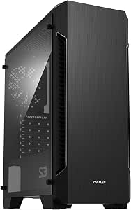 Amazon.com: Zalman S3 ATX Mid Tower Computer PC Case, Gaming ...