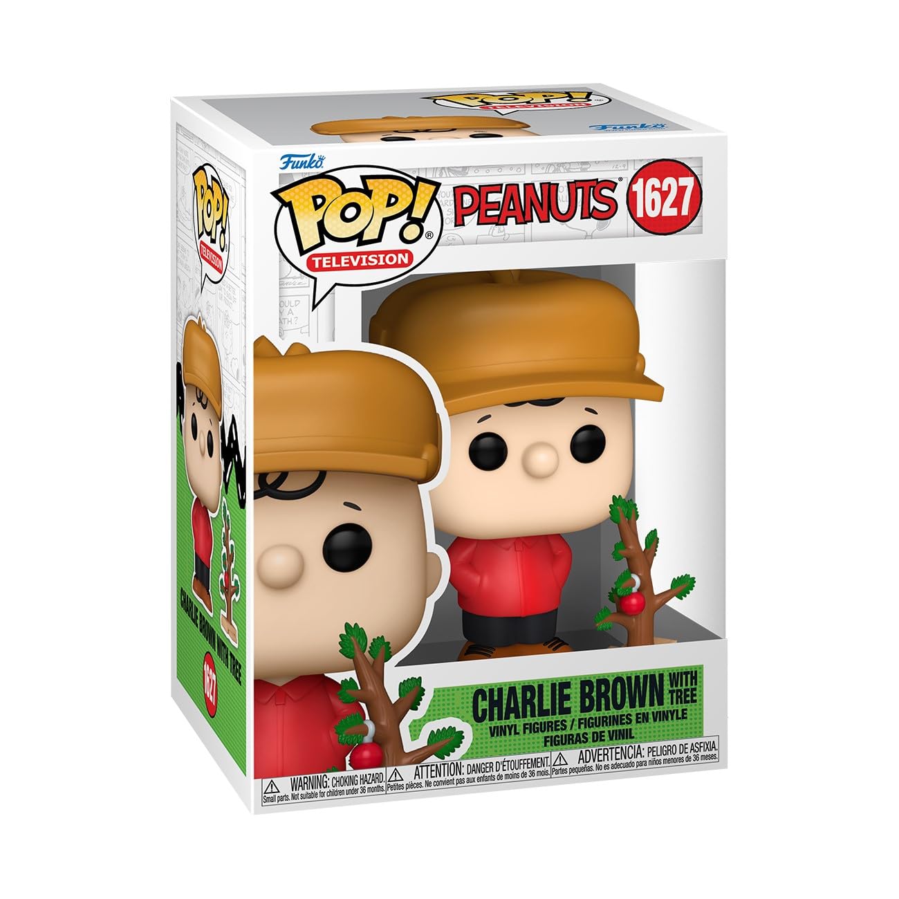 Funko Pop Movies: A Charlie Brown Christmas - Charlie Brown with Tree ...