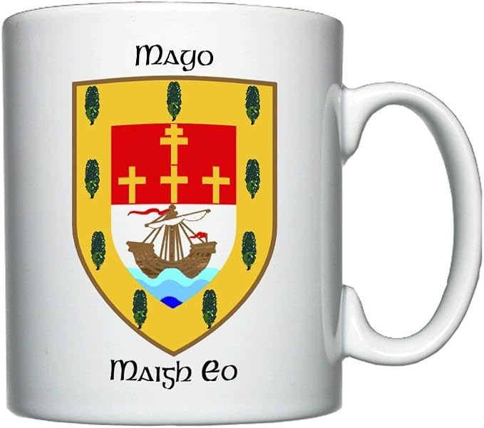 County Mayo Coat of Arms Personalised Mug: Amazon.co.uk: Kitchen & Home