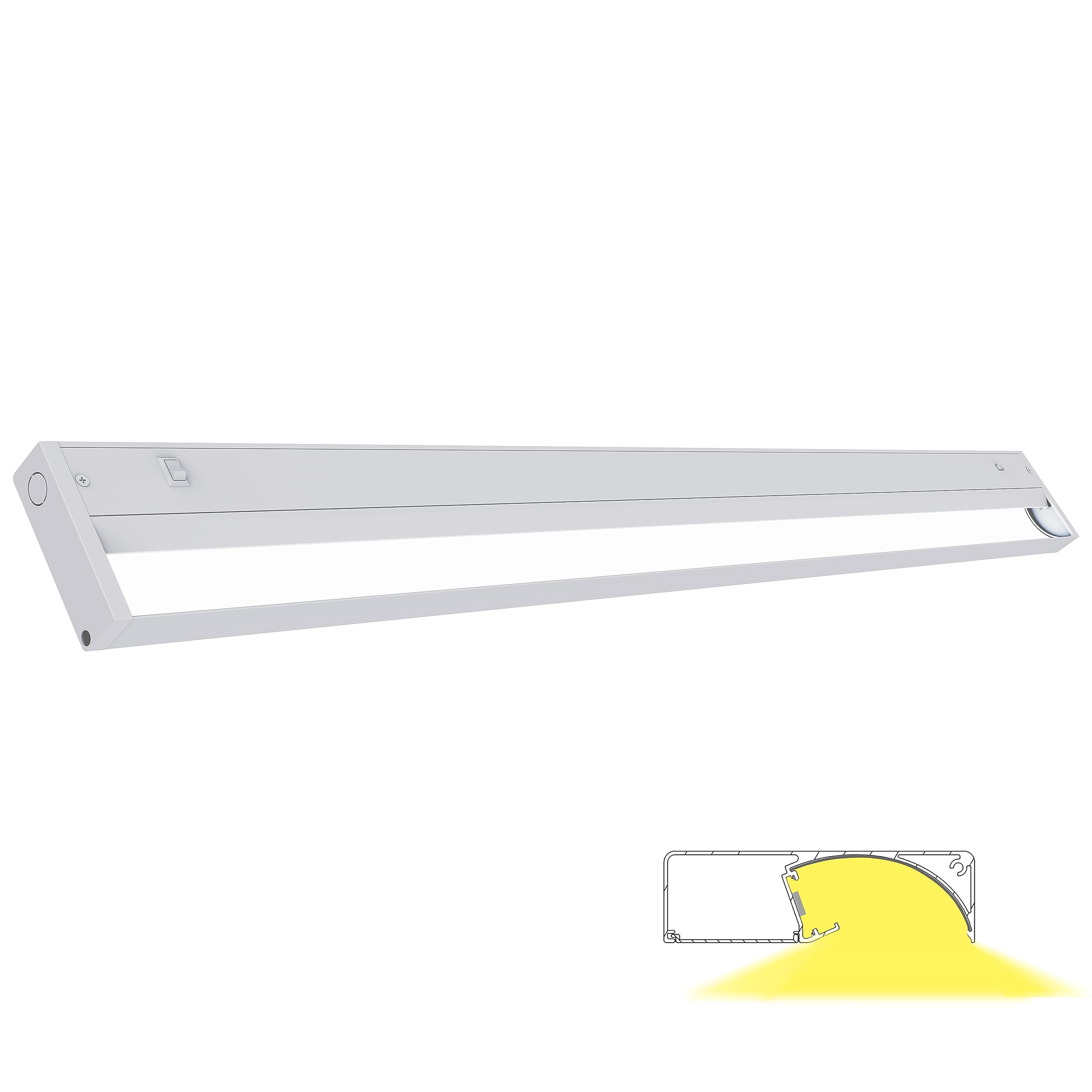 36 inch LED Indirect Under Cabinet Lights, Hardwired only,1920lm,Extra ...
