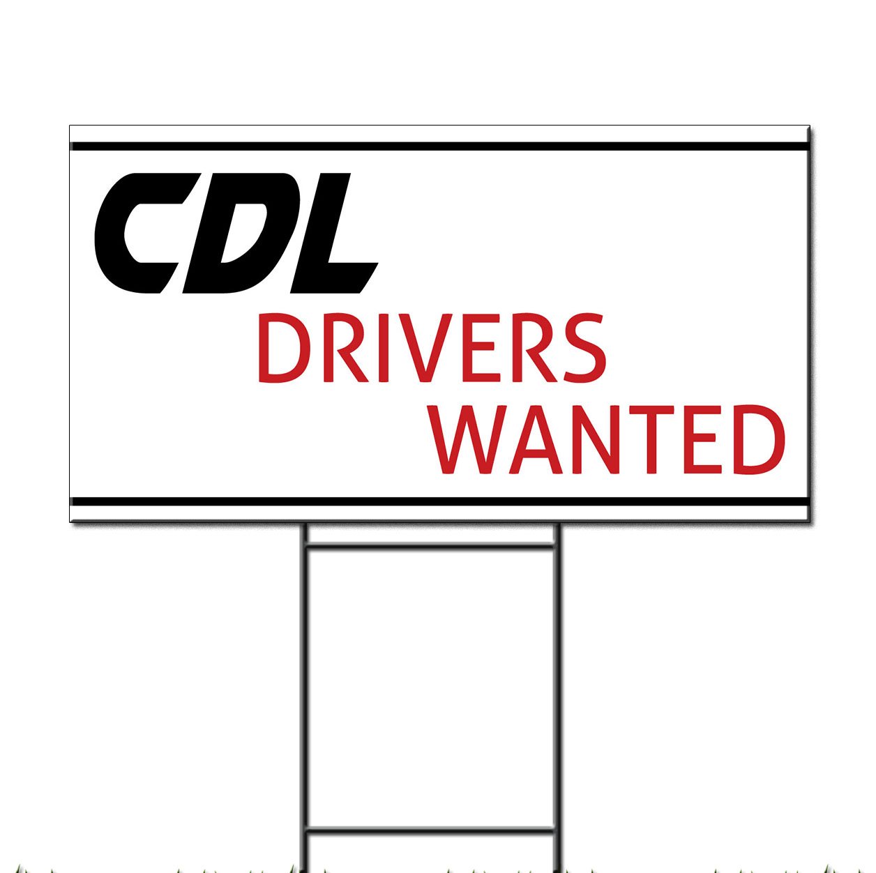 Amazon.com : Cdl Drivers Wanted Auto Car Vehicle Corrugated Plastic ...