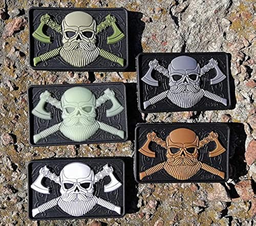 M-Tac Tactical Beard Skull Patch - Morale Patch For Military Gear Army ...