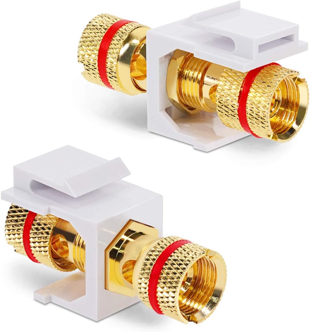 kwmobile Banana Audio Keystone Modules (Pack of 2) – Snap-In Patch ...