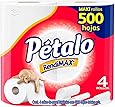 Pétalo RendiMAX, Papel Higiénico, 4 Piezas Con 500 Hojas C/U: Amazon.com.mx