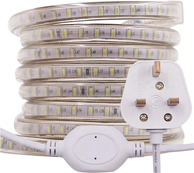 XUNATA 4m LED Strip AC 220V 240V IP67 Waterproof 3014 SMD 120LEDs/m ...