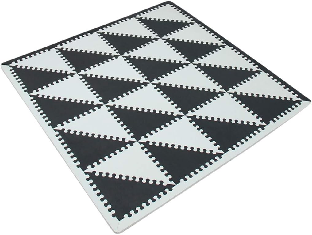 MQIAOHAM 32 Pieces Triangle Play mat Baby playmat Foam for Kids mats ...