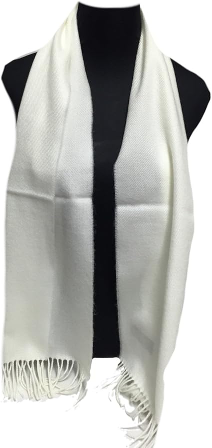 WHITE-WINTER WHITE-NECK SCARF- COLLECTION-PREMUIM QUALITY-UNISEX-FINE ...