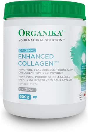 Organika Enhanced Collagen-Hydrolyzed Peptides Powder-Grass-Fed, Easy ...
