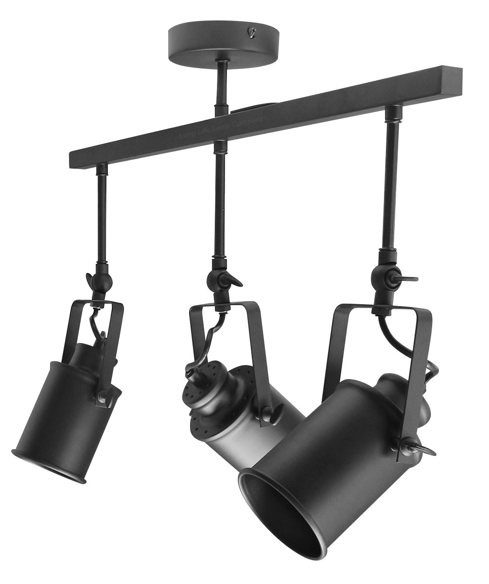 Modern Retro 3 Way Adjustable GU10 Ceiling Spotlight Kitchen Bar Light ...