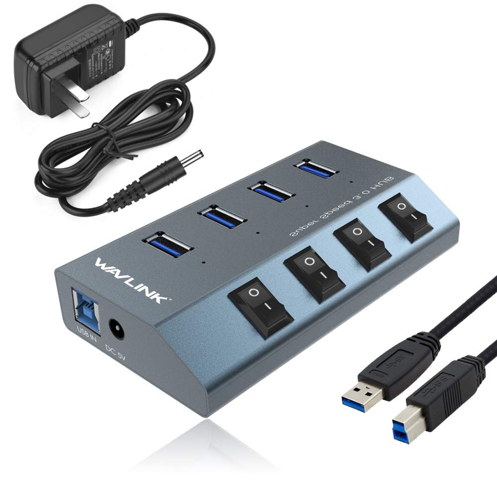 Mua WAVLINK USB 3.0 HUB Self-Powered Powered 4 Port Rapid with ...