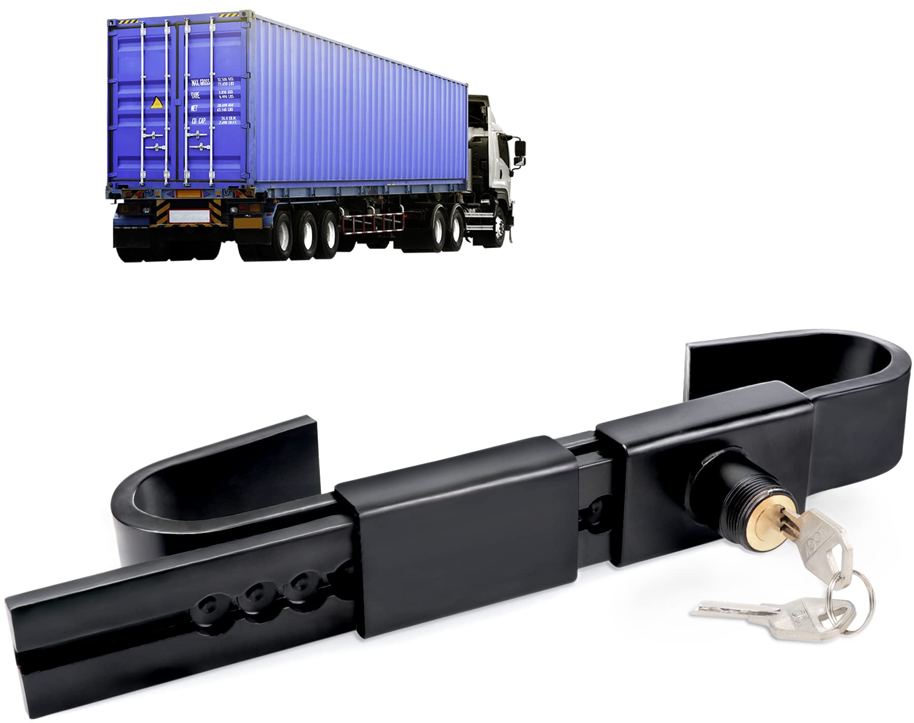 Shipping Container Lock - Adjustable Steel Heavy Duty Cargo Door Lock ...