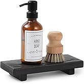 Amazon.com: Wood Pedestal Soap Stand, Farmhouse Wood Riser, Soap Dish ...