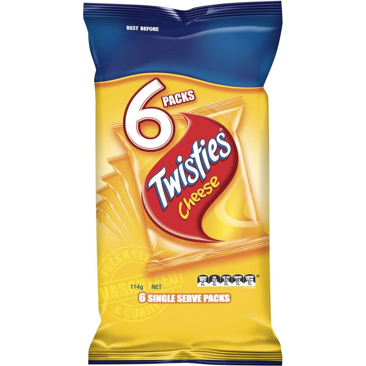 Amazon.com: Twisties Cheese 6 Pack 114g