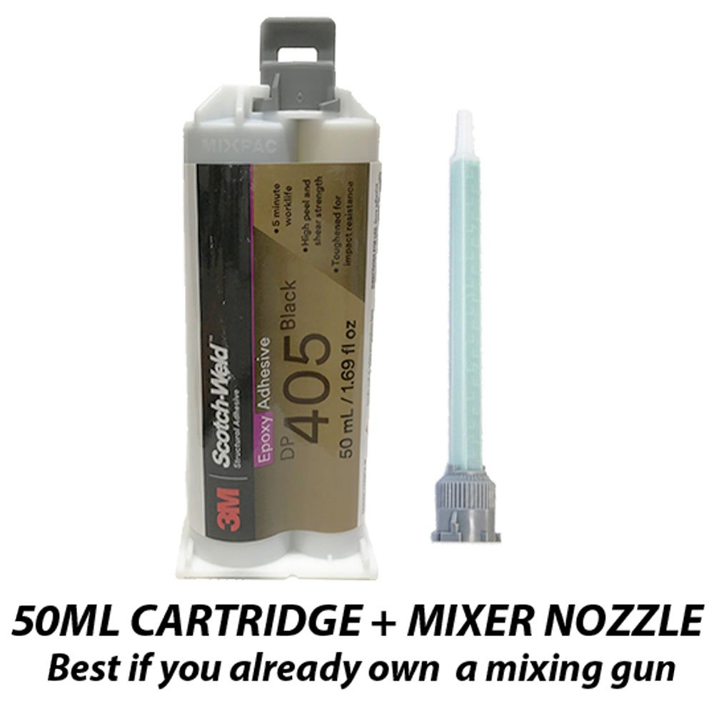 3M ScotchWeld DP405 Black 5-Minute Toughened Epoxy Adhesive (50ml/1.7oz ...