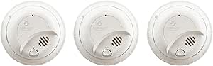 First Alert 9120B Smoke Detector, Hardwired Alarm with Battery Backup ...