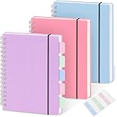 Amazon.com : EMSHOI Spiral Notebook College Ruled, 3 Pack 7.48" x 10.15 ...