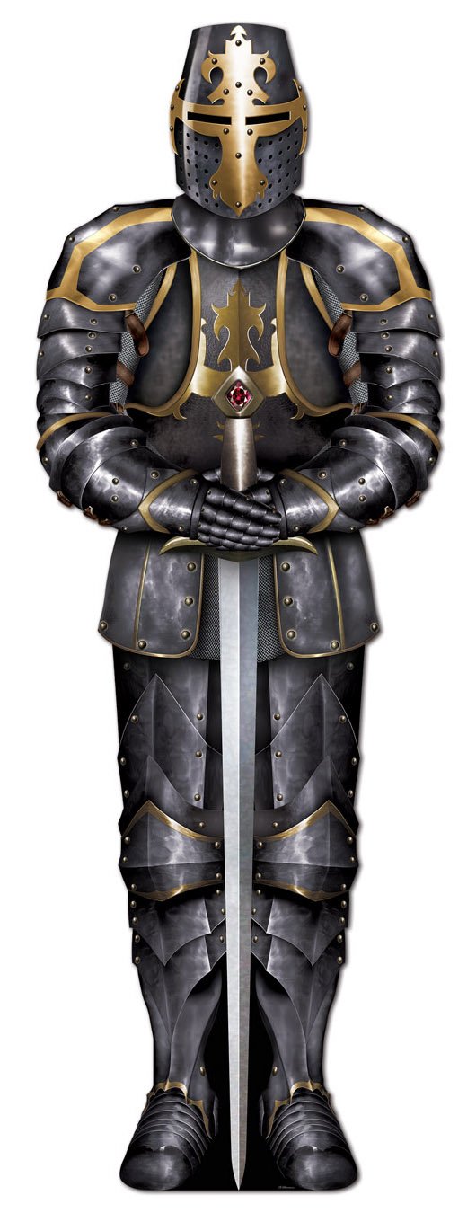 Beistle Jointed Paper Suit of Armor Knight Cut Out Medieval Theme Party ...