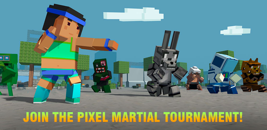 Amazon.com: Cube Ninja Kung Fu Fighting: Pixel Fighting | Blocky Wars ...