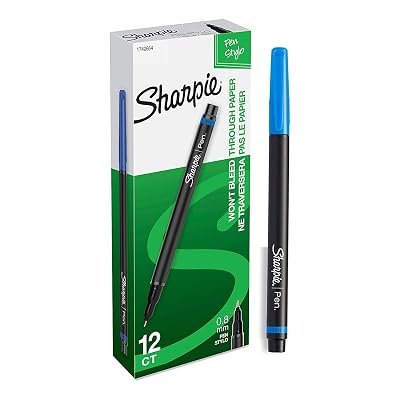Sharpie Plastic Point Pen, 12-Count Fine Point, Blue Philippines | Ubuy