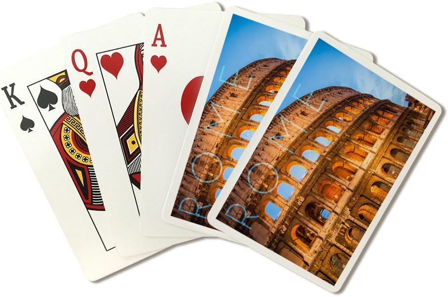 Amazon.com: Rome, Italy - Colosseum (Playing Card Deck - 52 Card Poker ...