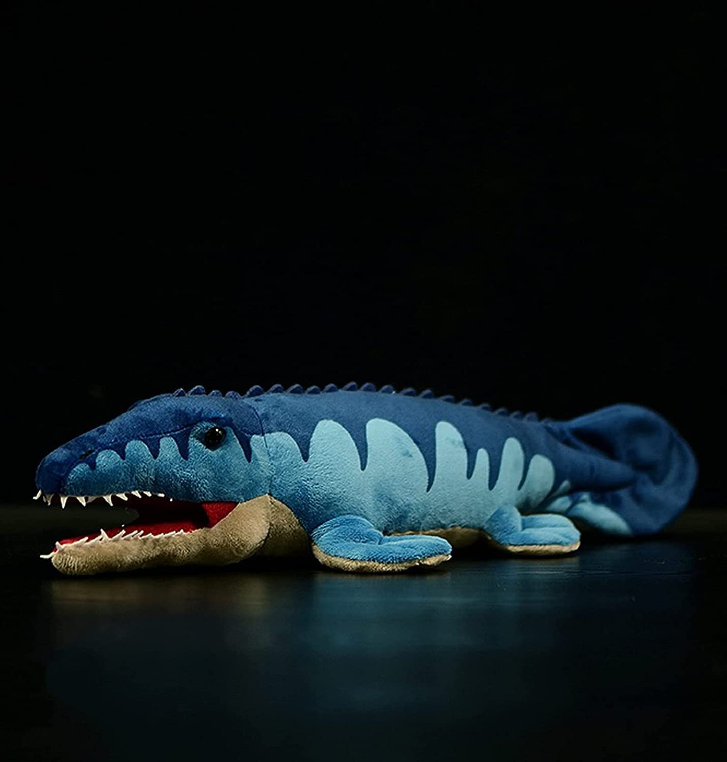 Frankiezhou Home Realistic Mosasaurus Dinosaur Plush Toy - Lifelike 18 ...