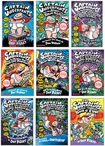 Captain Underpants Collection: (Books 1-8 Plus 2 Extra Crunchy Books O ...