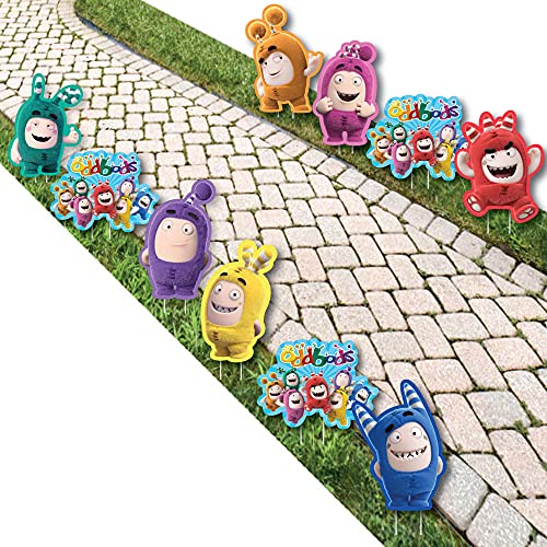 Oddbods - Pogo, Fuse, Newt, Bubbles, Slick, Jeff, Zee Lawn Decorations ...