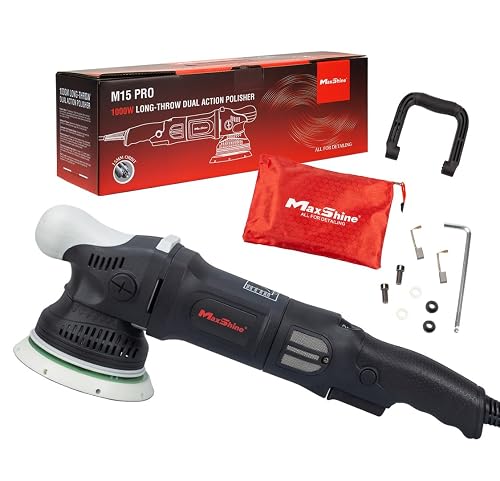 Maxshine M15 Pro Dual Action Polisher | 15mm Throw, 5" Backing Plate ...