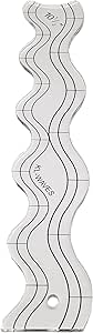 Amazon.com: HONEYSEW Wave Edge Waves Ruler Clear Quilting Ruler ...