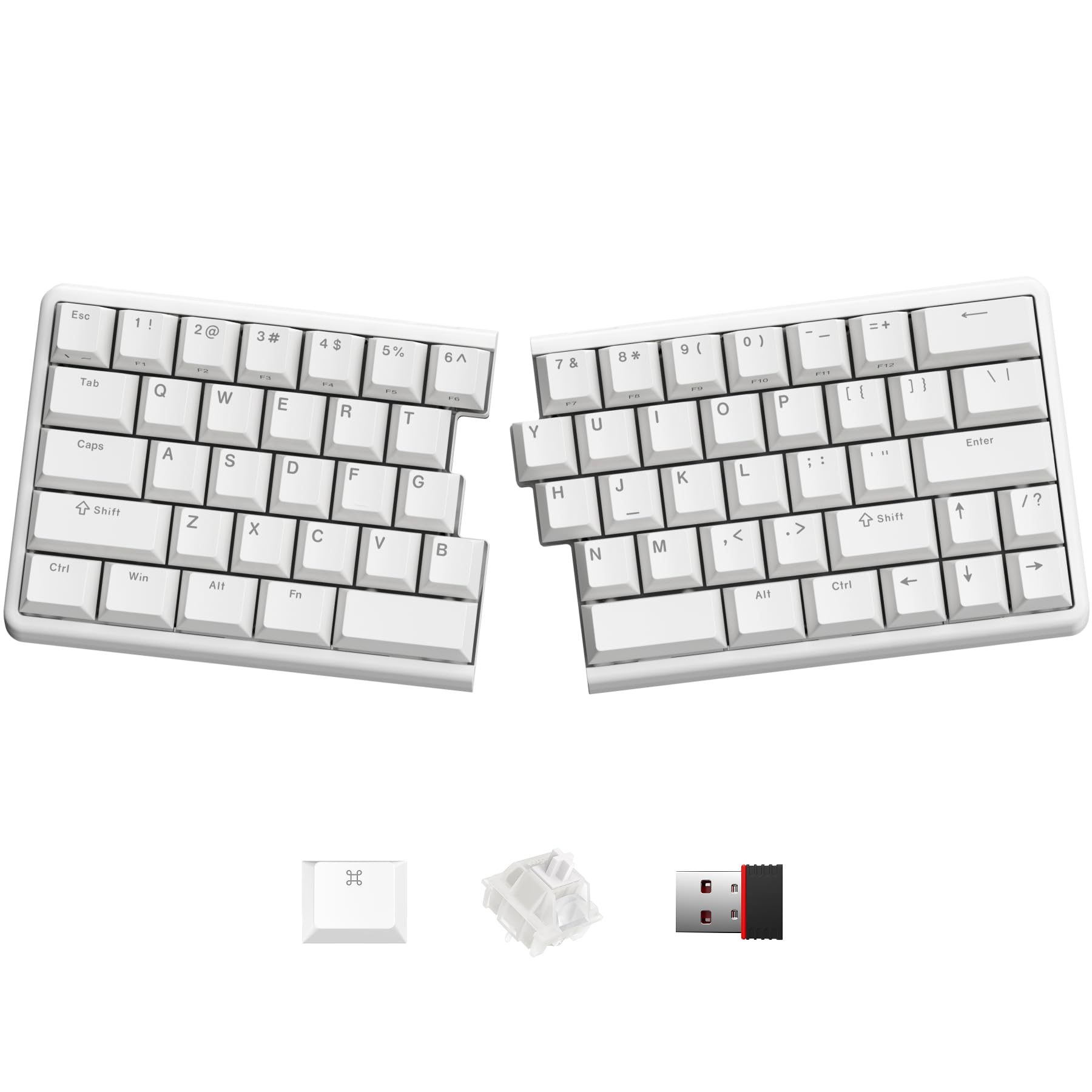 NocFree Wireless Ergonomic Split Mechanical Keyboard - Linear, Hot ...
