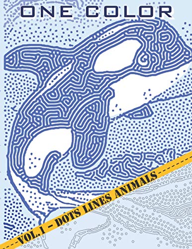 Amazon.com: One Color: Vol 1 - Animals Coloring Book for Adults ...
