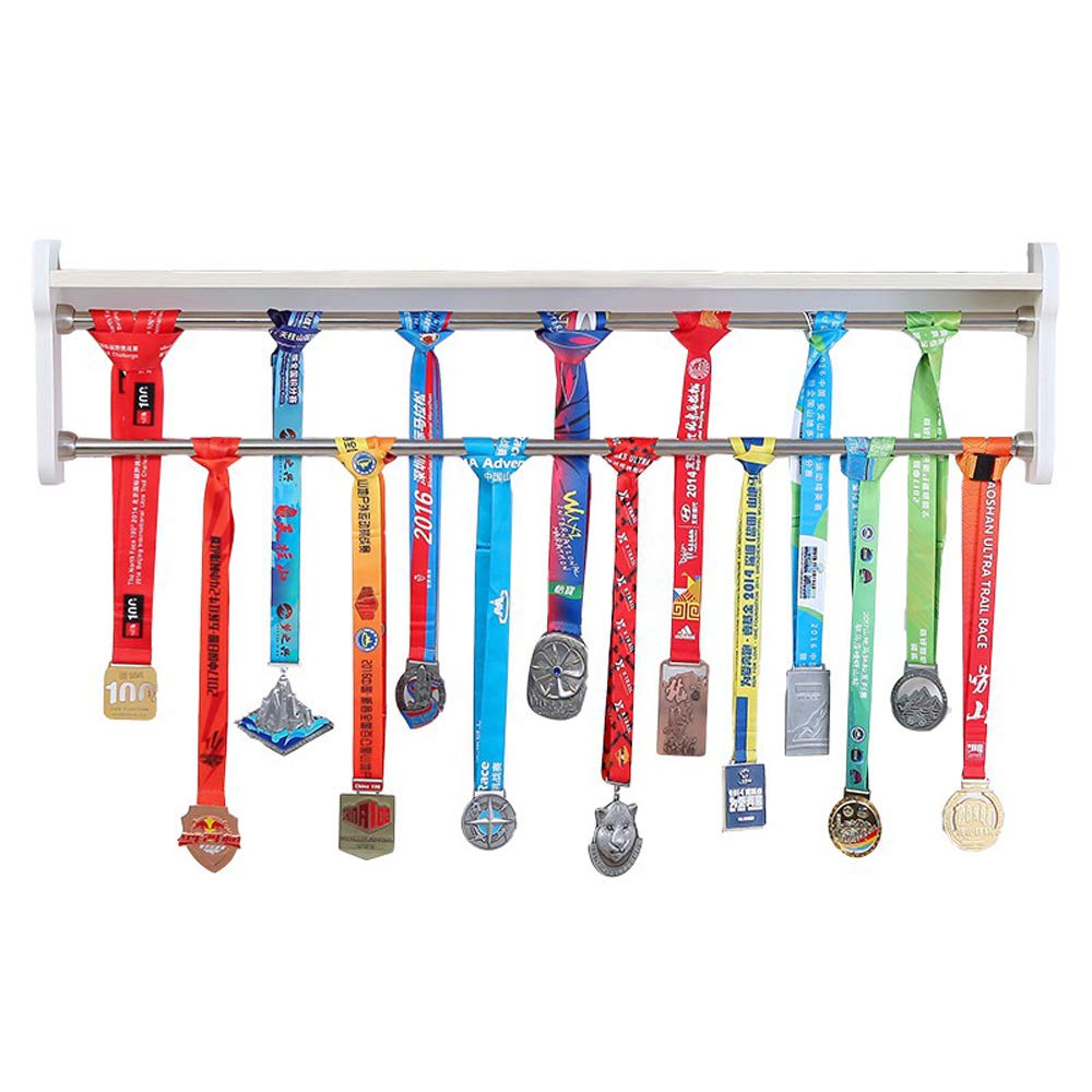 Buy Medal Holder Solid Wood Multifunction Medal Hanger Marathon Medal ...