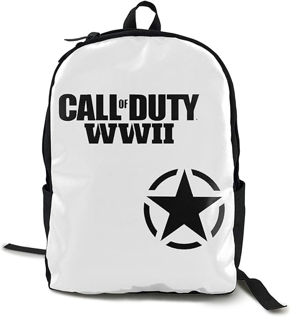 Call Of Duty Ww??Logo 16.5 Inch Double Compartment Student Backpack ...