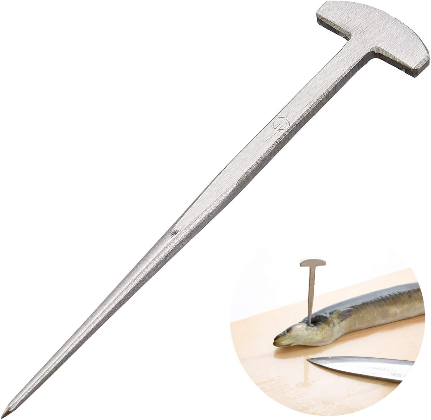 Tikusan Meuchi Eel Spike Stainless T-shape Sushi Chef’s Tools Made in ...