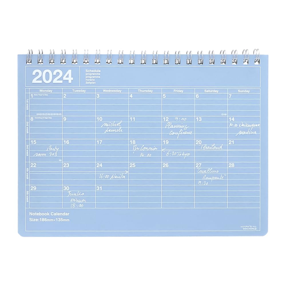 Mua Notebook, 2024 Schedule Book, Starting January 2024, Monthly Block ...