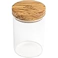 Berard Glass Storage Jar with Olive Wood Lid, 20-Ounce : Amazon.ca: Home