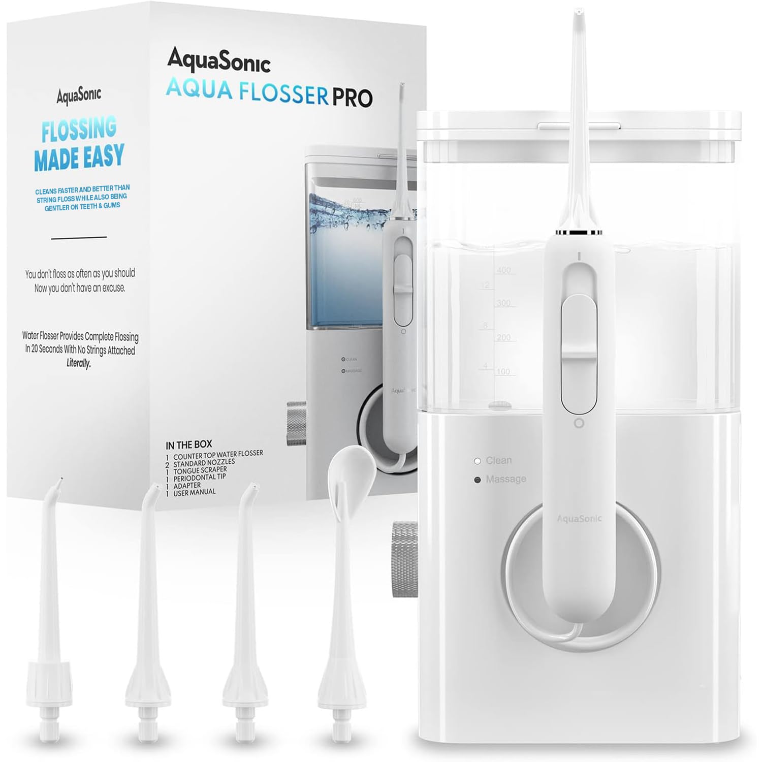 Mua AquaSonic Aqua Flosser PRO | Professional Water Flosser with Large ...