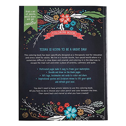 Today Is Going To Be A Great Day Inspirational Adult Coloring Book ...