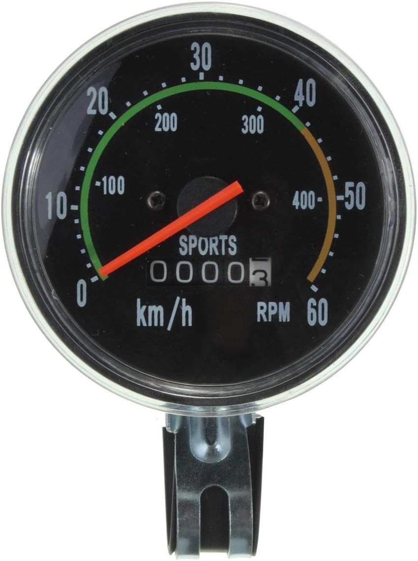 Analog Bicycle Odometer Old School Mechanical Bike Speedometer - Analog ...